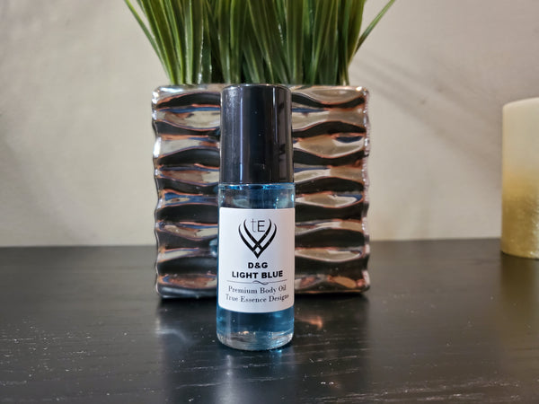 Light Blue Body Oil - Men – True Essence Designs